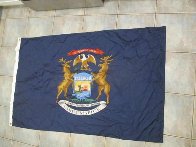 VINTAGE STATE OF Michigan Flag Code Of Arms $22.99 - PicClick CA
