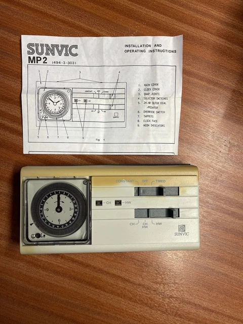 SUNVIC MP2 ELECTRO-MECHANICAL Programmer CB3303 £90.00 - PicClick UK
