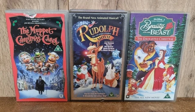 CHRISTMAS VHS PAL Video Tape Bundle X3 Animations Muppets Rudolph ...