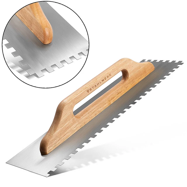 STAHLWERK GLÄTTEKELLE 140 x 500 mm Putzkelle Traufel Glattkelle ...