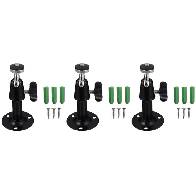 3 COUNT SECURITY Camera Mounting Bracket Brackets Installation ...