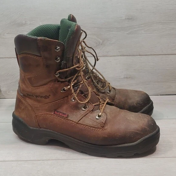 RED WINGS MENS 954 High Top Leather VintageWork Soft toe boots shoes sz ...
