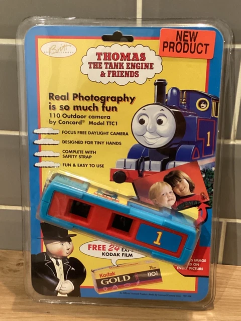 THOMAS THE TANK Engine 110 Camera + kodak film Britt Allcroft Vintage ...