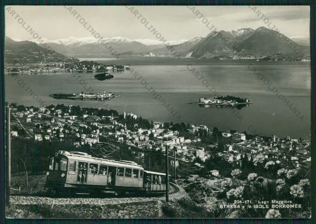 VERBANIA STRESA ISOLE Lago Maggiore Funivia Mottarone Foto FG cartolina ...