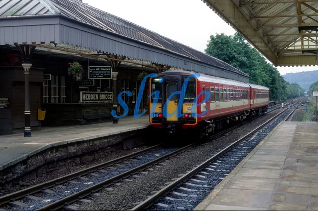BRITISH RAIL DIESEL Multiple Unit Dmu 155347 1991 Hebden Bridge Orig ...