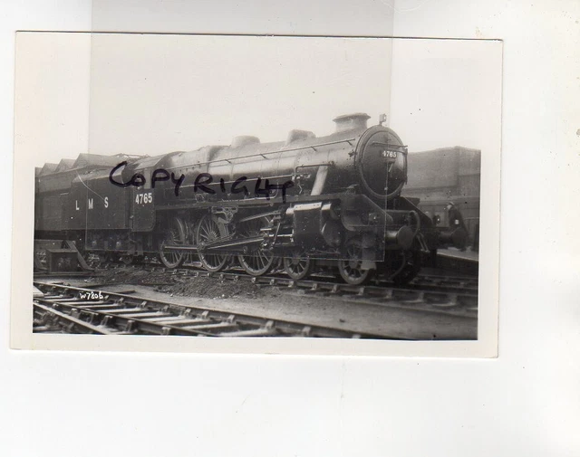 RAIL PHOTO LMS 460 Black 5 4765 Crewe station Cheshire LNWR £2.69 ...
