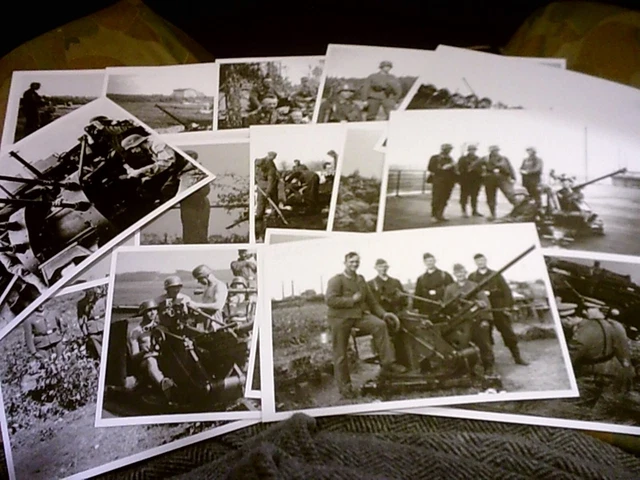 GERMAN WW2: MILITARY repo: 17 PHOTOS OF LUFTWAFFE ANTI- AIRCRAFT GUN ...