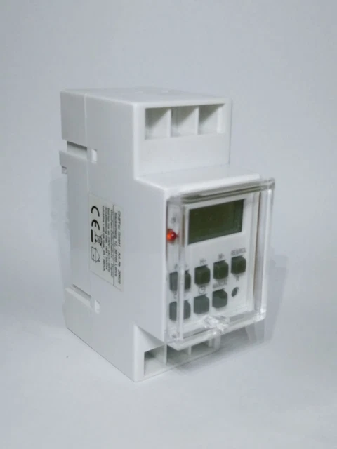 CHILLITEC DIGITALE WOCHEN-ZEITSCHALTUHR 230V 16A 3500W Hutschiene EUR 8 ...