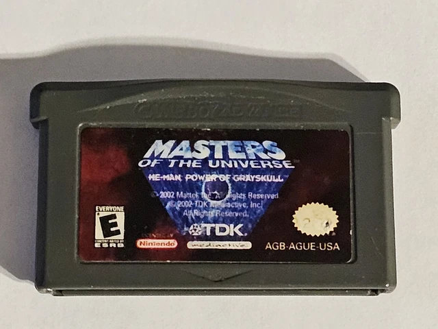 MASTERS OF THE Universe He-Man Power Of Grayskull Nintendo GameBoy ...