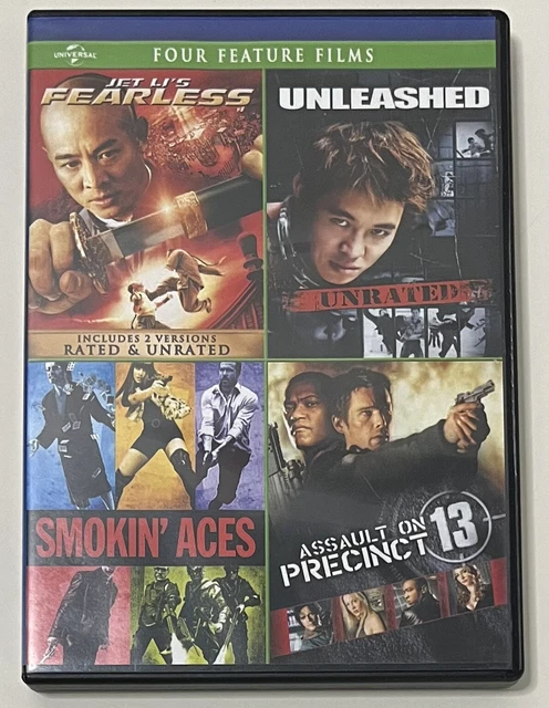 JET LI'S FEARLESS/UNLEASHED/SMOKIN Aces/Assault on Precinct 13 DVD ...