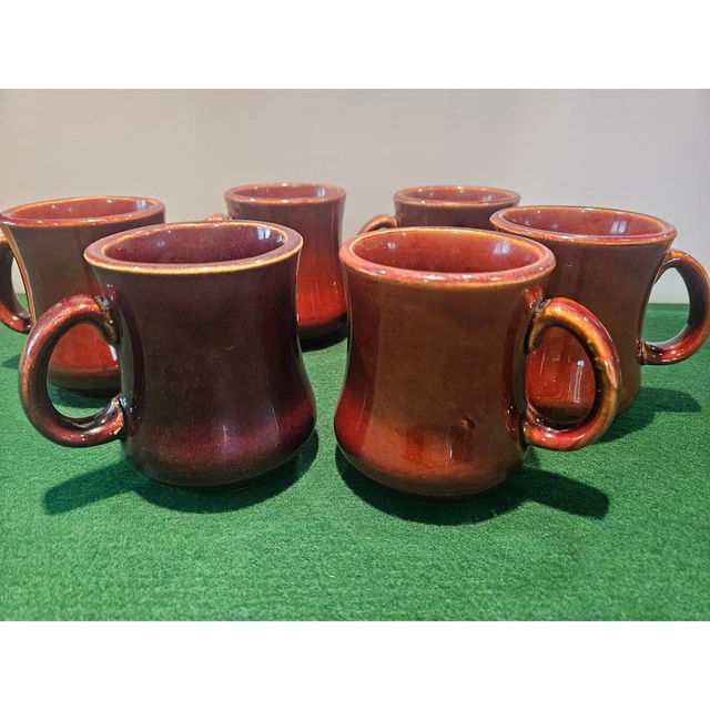 VINTAGE SET OF 6 from 1970s Bell Shaped Korean stoneware mugs ...