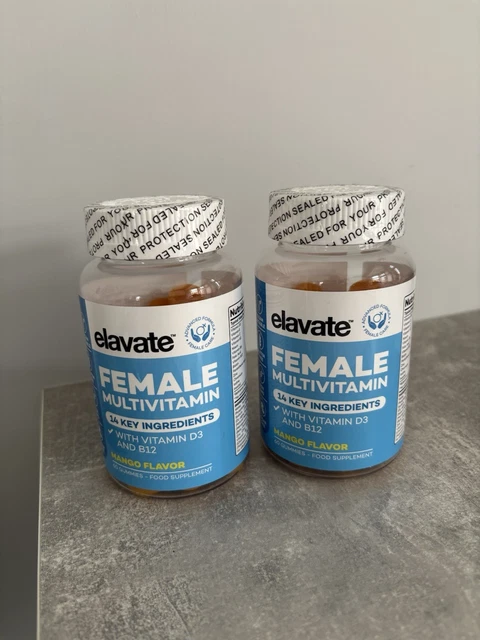 ELAVATE MULTIVITAMINS FOR Women Gummies 60 Count £12.92 - PicClick UK
