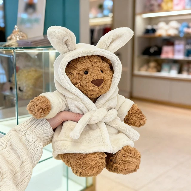 JELLYCAT BARTHOLOMEW BEAR Bathrobe plush doll Brand New With Tag UK £25 ...