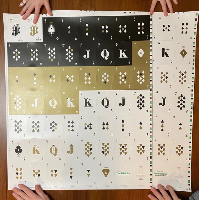 2 PRESS SHEETS from Alice in Wonderland Deckstarter Playing Card Deck ...