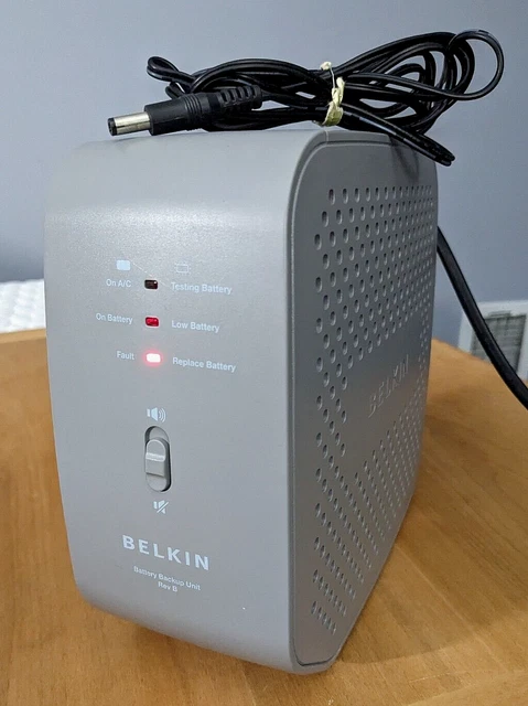 BELKIN BATTERY BACKUP Unit Rev B Model BU3DC001-12V Batry dead W pwr ...