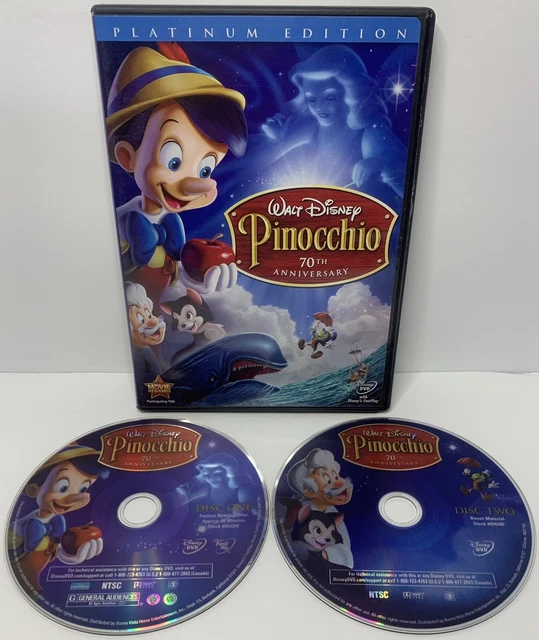 PINOCCHIO (DVD, 1940, 70th Anniversary Platinum Edition, OOP) Canadian ...
