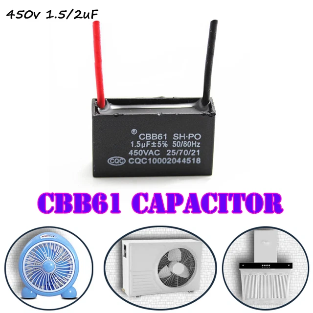 PRACTICAL ELECTRONIC COMPONENT Terminal Ceiling Fan Motor Run Capacitor ...
