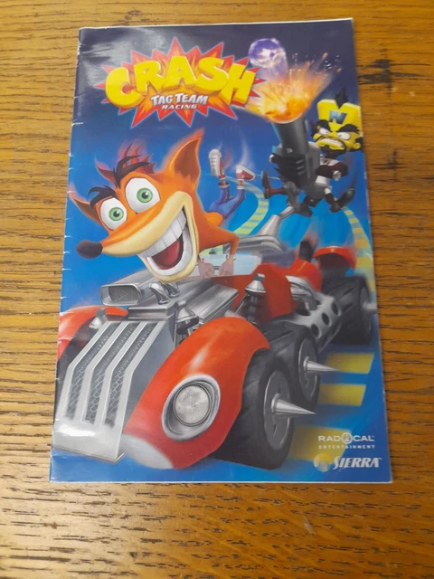 CRASH TAG TEAM Racing Manual Only *Sony Playstation 2* £4.99 - PicClick UK