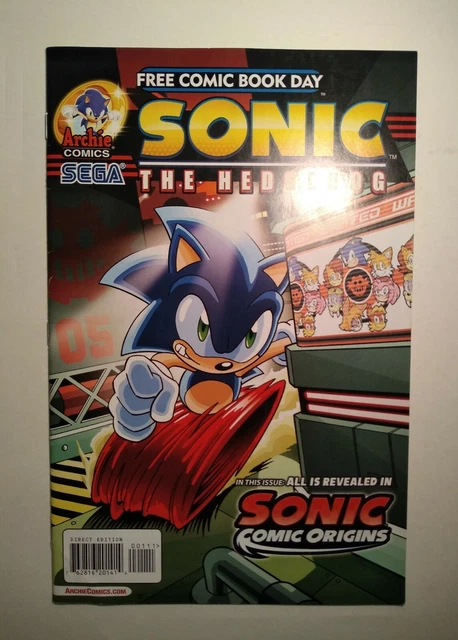 SONIC THE HEDGEHOG Comic Origins /Mega Man X Free Comic Book Day RARE ...