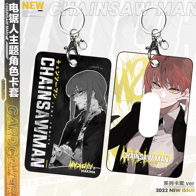 CHAINSAW MAN MAKIMA Anime Cute Card Case Bus Card Keychains Pendant ...