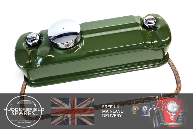 CLASSIC MINI ORIGINAL Style Green Rocker Cover Kit Fittings, Gasket ...