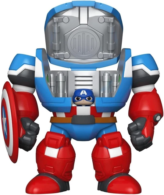 BITTY BOTS: MARVEL WI- Captain America Mech w/Cap (Importación USA) EUR ...