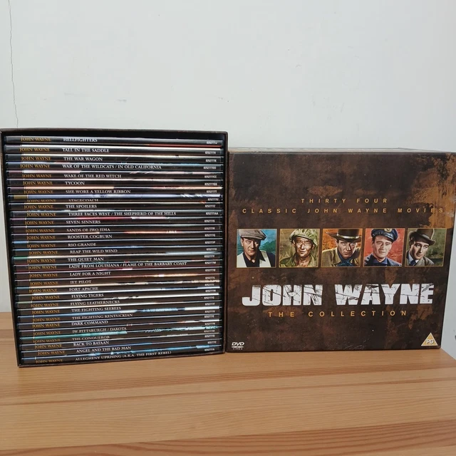 JOHN WAYNE THE Collection 34 Movie DVD Boxset UK Release Region 2 VGC ...