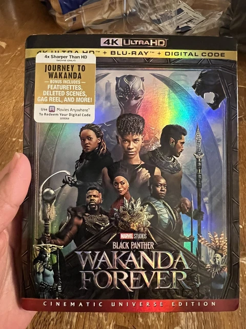 MARVEL BLACK PANTHER Wakanda Forever 4K UHD Blu Ray Like New - No ...