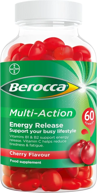 BEROCCA MULTI-ACTION MULTIVITAMIN Gummies - Including Vitamin D, C, A ...