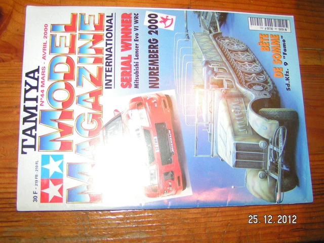 TAMIYA MODEL MAGAZINE #44 Sd.Kfz 250 D.520 MS 406 Mitsubishi Lancer EVO ...