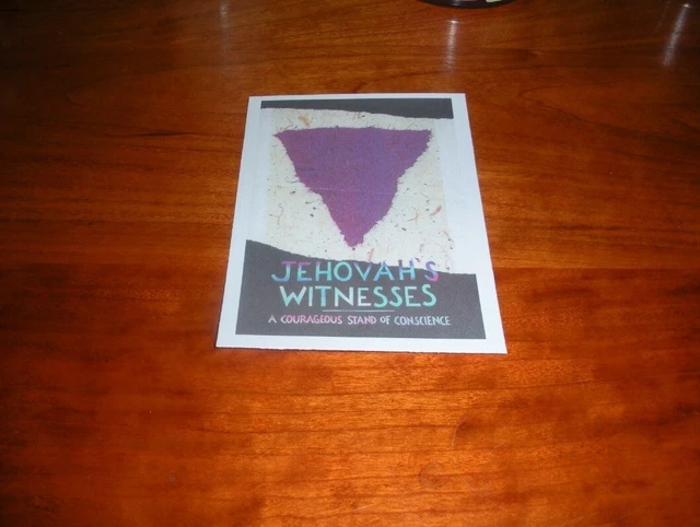 JEHOVAH'S WITNESSES PURPLE Triangle Postcard Camp Watchtower Research ...