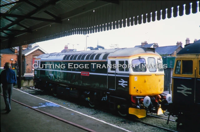 ORIGINAL RAILWAY SLIDE: Class 33 Diesel 33008 at Salisbury Oct-86 L286 ...