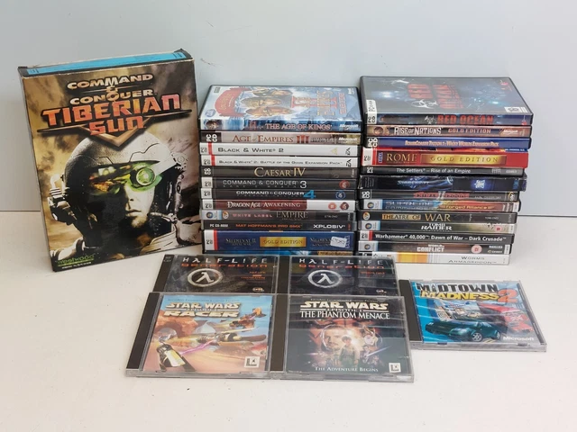 LARGE BUNDLE RETRO Small and Big Box PC Games - Tiberian Sun/Star Wars ...