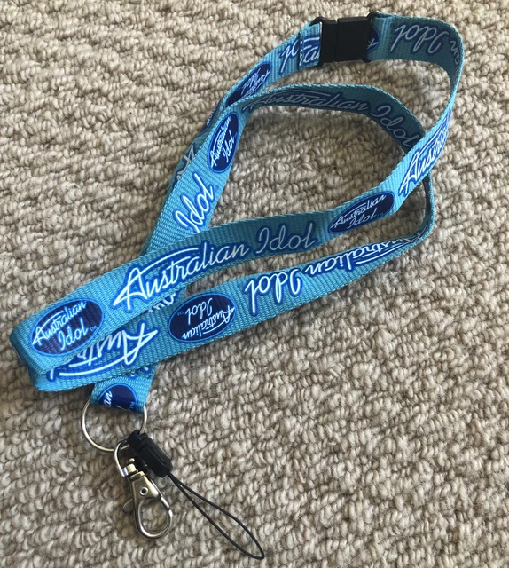 AUSTRALIAN IDOL BLUE Lanyard Australian Idol Merchandise with Clip $0. ...