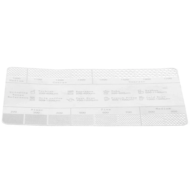 COFFEE MEASURING CARD Stainless Steel Grinding Comparison Precision £7. ...