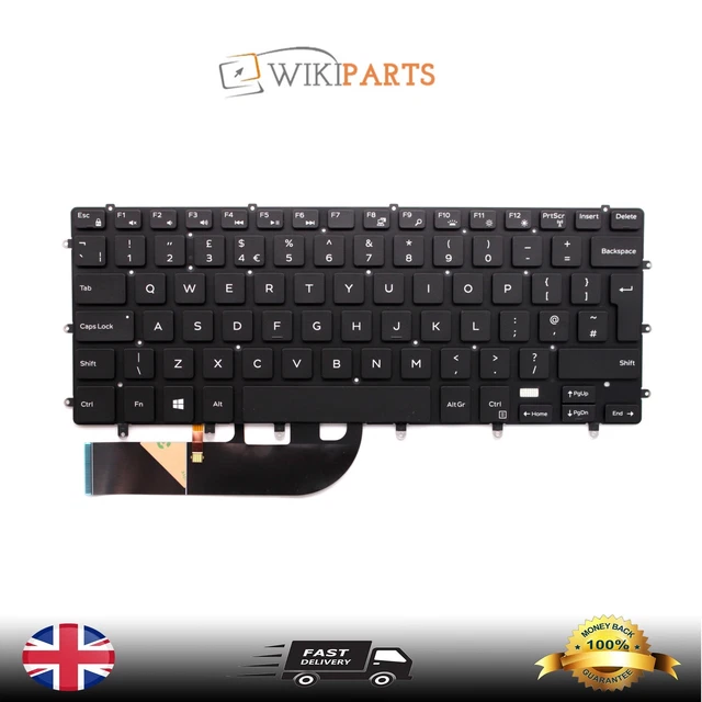 GENUINE DELL XPS 15 Precision Laptop Keyboard UK Layout With Backlight ...