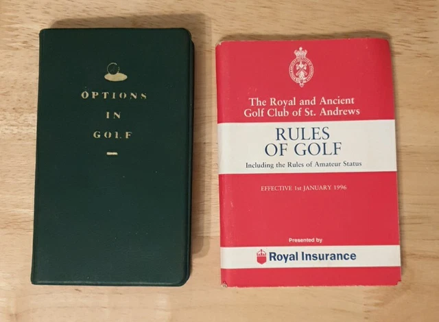THE ROYAL AND Ancient Golf Club Of ST. Andrews Rules Of Golf 1996 ...