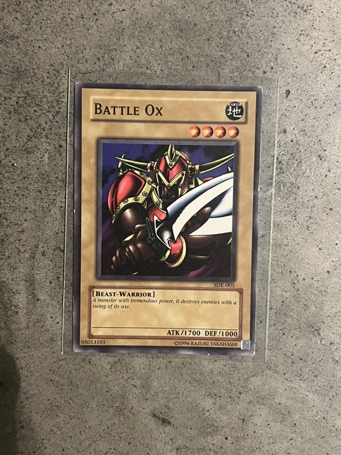 CARTE CARD YU-GI-OH Konami 1996 Edition Battle Ox SDK-005 Bon État PSA PCA En EUR 1,90 - PicClick FR