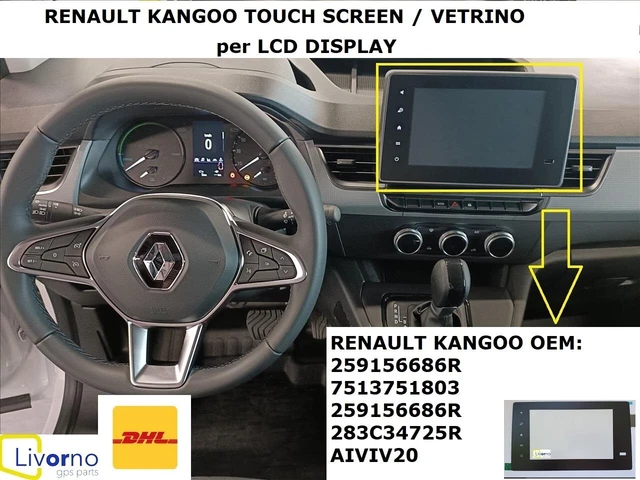 2021-24 RENAULT KANGOO Touch Screen Vetro Per Lcd Display Parte Di ...