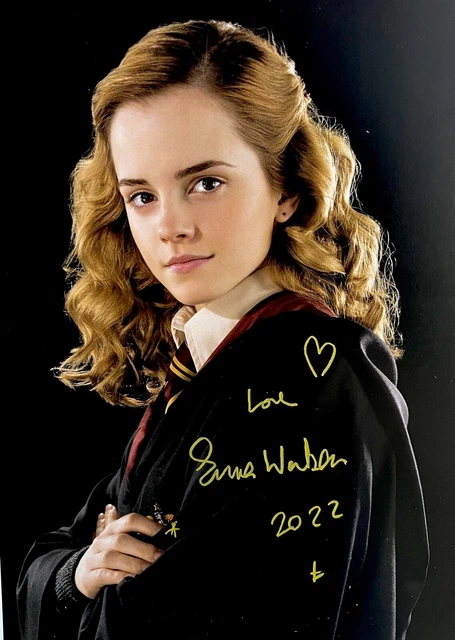 EMMA WATSON SIGNED Photo Actress Autograph Hermione Harry Potter Cine ...