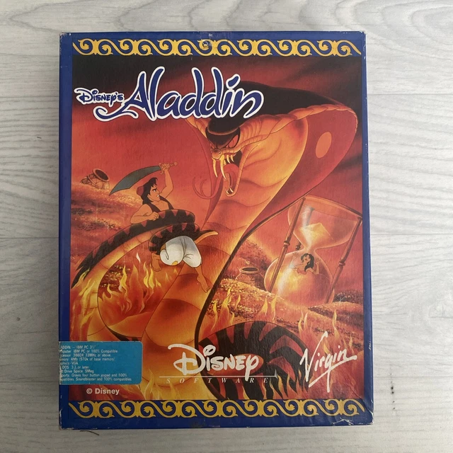 DISNEY’S ALADDIN 1994 IBM PC Floppy Disc Big Box Version £19.99 ...