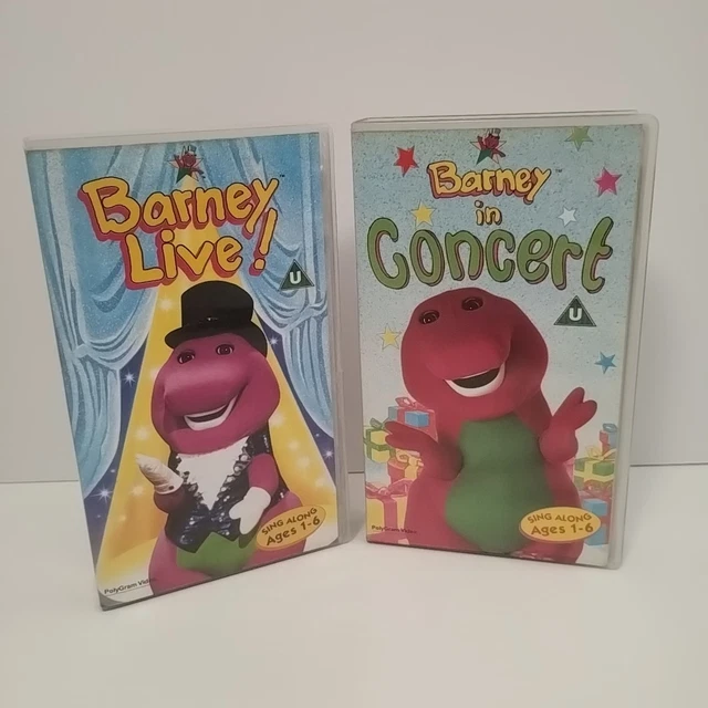BARNEY VHS VIDEO Tapes - Barney Live & Barney In Concert £10.78 ...