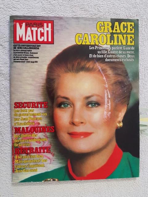 PARIS MATCH N°1717 23/4/1982 Grace Kelly Jean Seberg V.perrine Morita ...