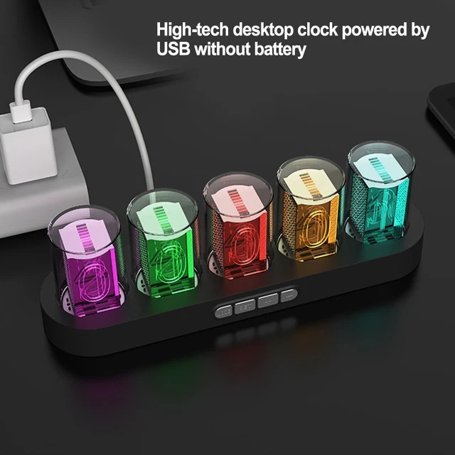 HORLOGE TUBE NIXIE 16 millions de couleurs à faire soi-même éclairage ...