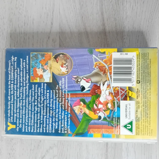 OLIVER & COMPANY Vhs Tape - Rare Retro Movie Series £8.93 - PicClick UK