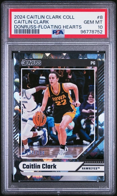 2024 PANINI CAITLIN Clark Collection Caitlin Clark Floating Hearts /199 ...