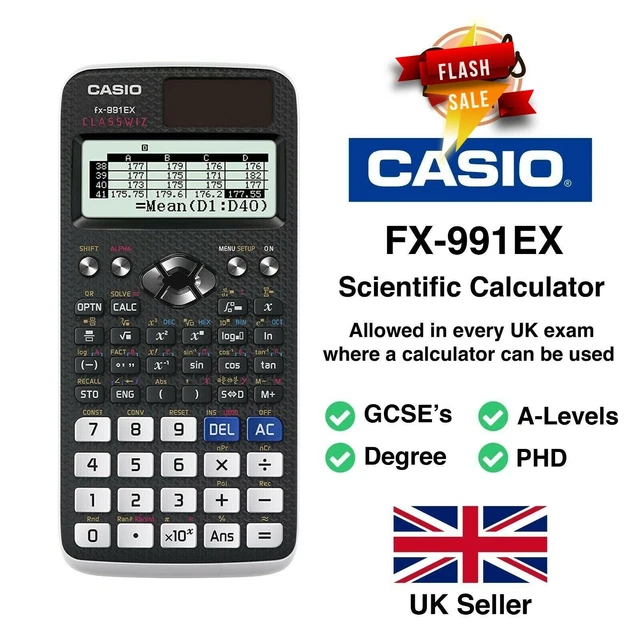 CASIO FX-991EX ADVANCED Scientific Calculator 552 Functions Classwiz HR ...