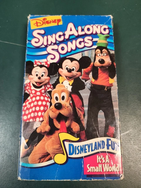 Disney Sing Along Songs Vhs Tape Disneyland Fun It S A Small World Eur