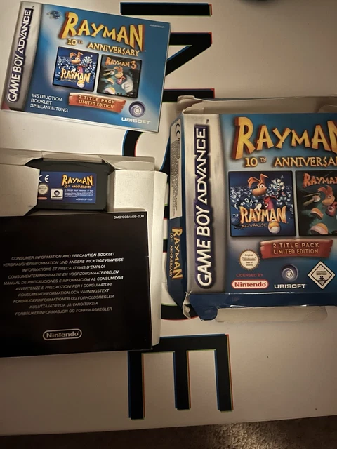 RAYMAN 10TH ANNIVERSARY game boy advance complete Nintendo £3.99 ...