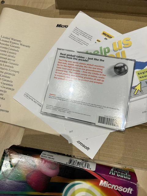 MICROSOFT PINBALL ARCADE PC CD ROM (Windows 95/98) Original Box £14.99 ...